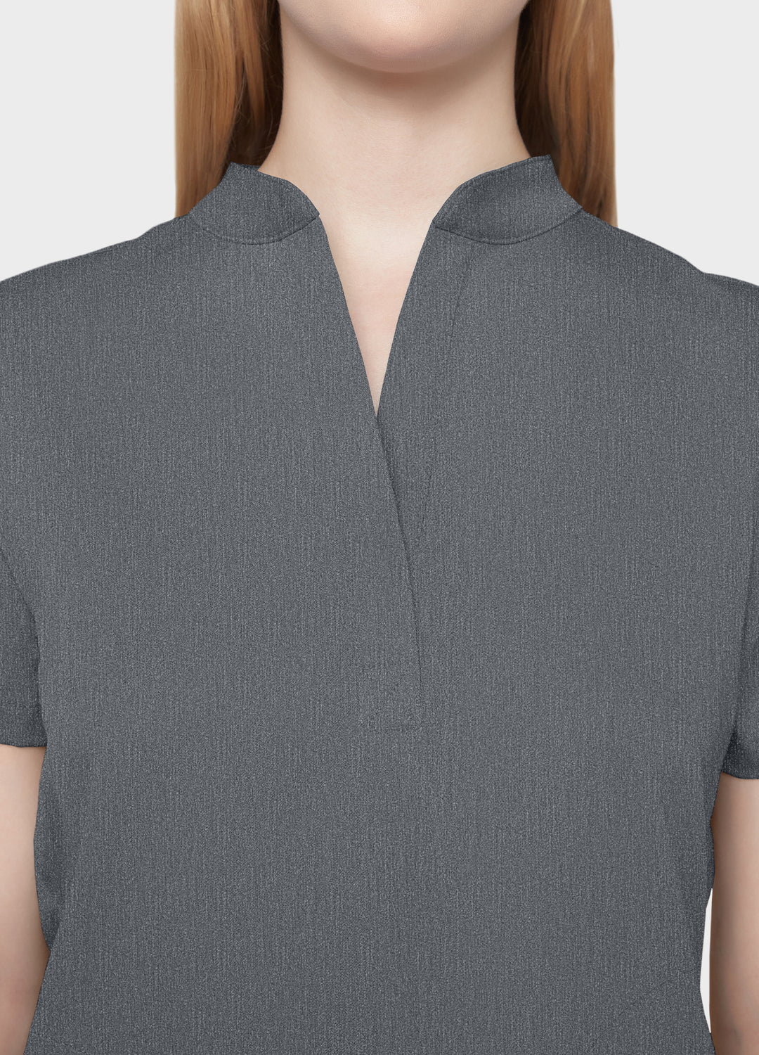 ProEase™ Collar Scrub Top – COMENII