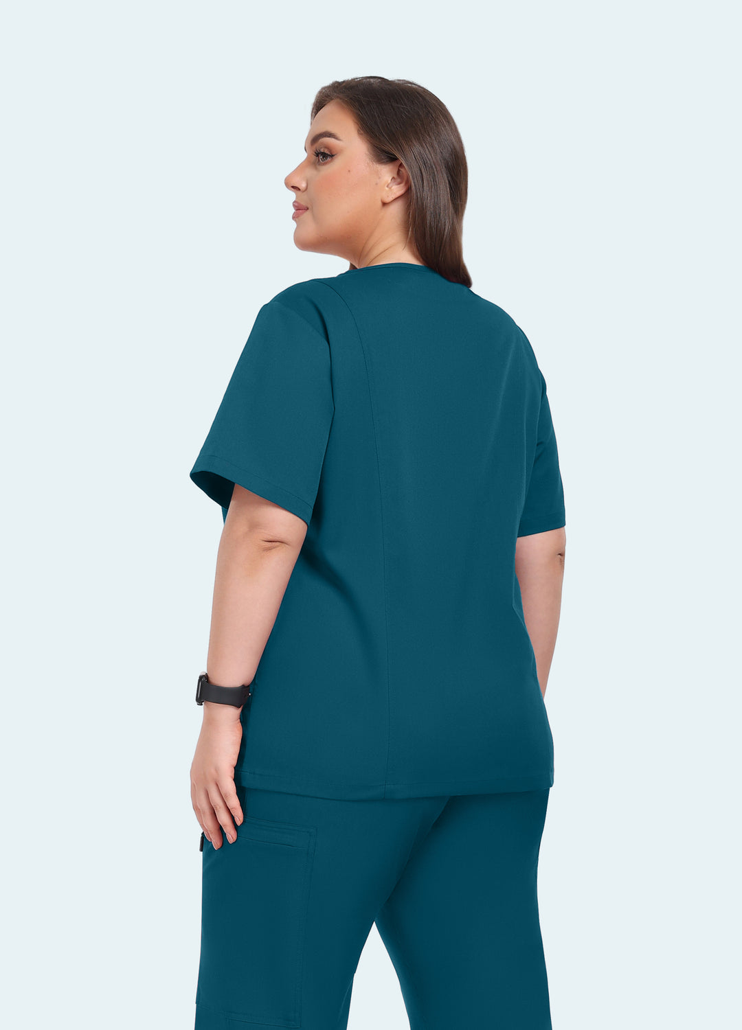 StyleFlex™ Plus Size Scrub Top – COMENII